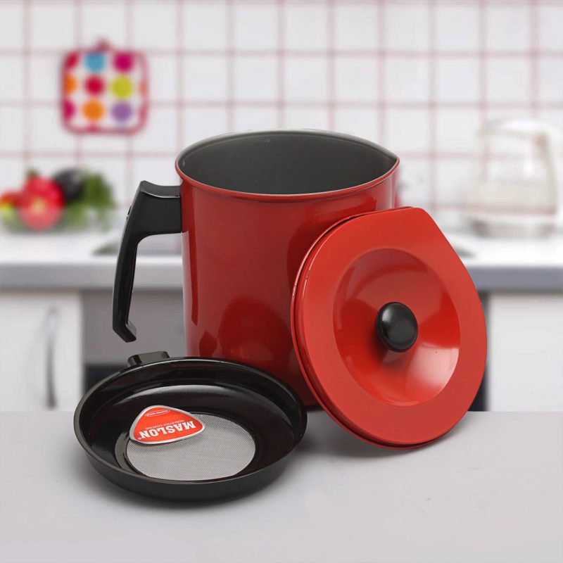Kitchen Oil Pot Maslon 1.5 L Tempat Minyak Dengan Saringan - Dapurnesia.com
