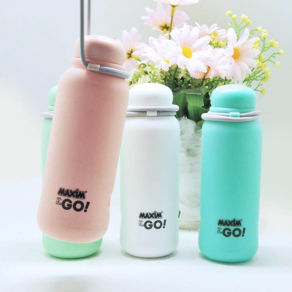 Botol Minum Trendy Glass Beaker 300ml Maxim On The Go TOSCA ...