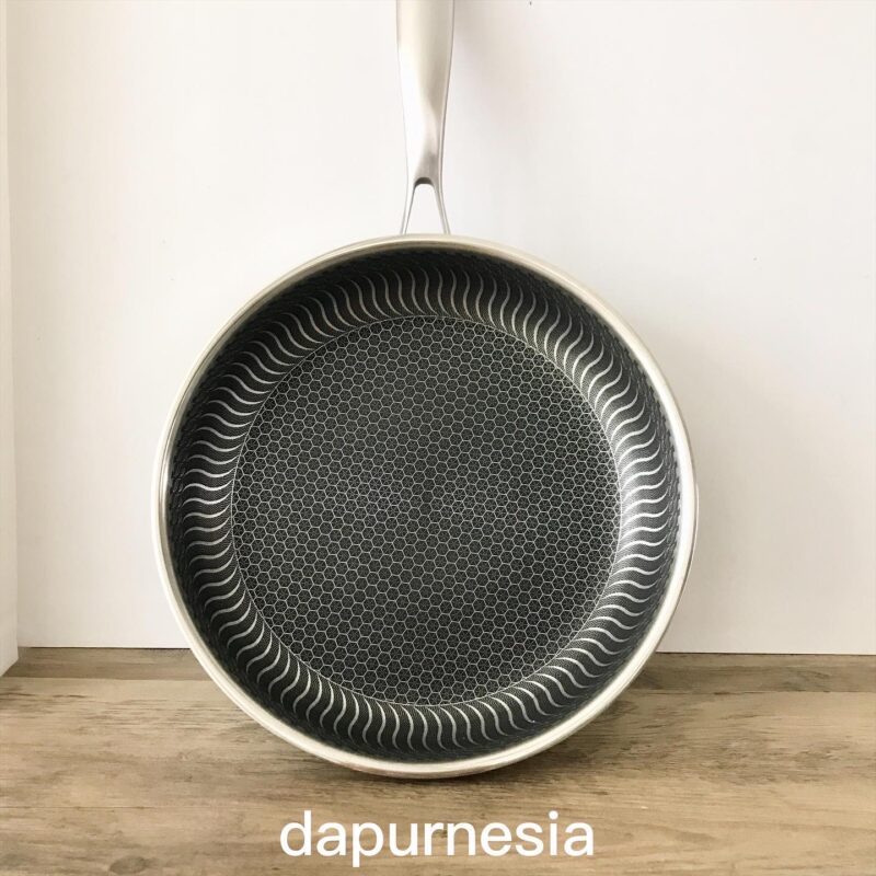 VCLAD Stainless Steel Fry Pan 26cm Honeycomb SUS 316 - Dapurnesia.com